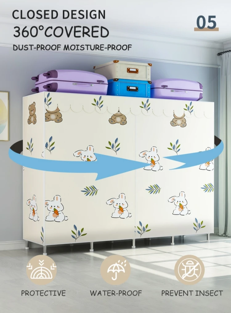Customized Modern Bedroom Furniture Assemble Portable Clothes Storage ...