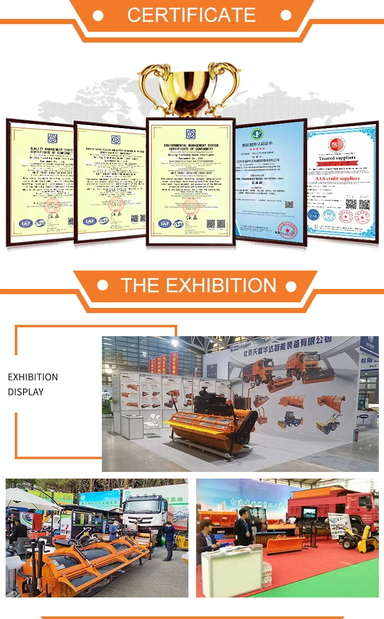 Hand Push Small Road Hand Snow Portable Walk Behind Sweeper Snow Plow ...