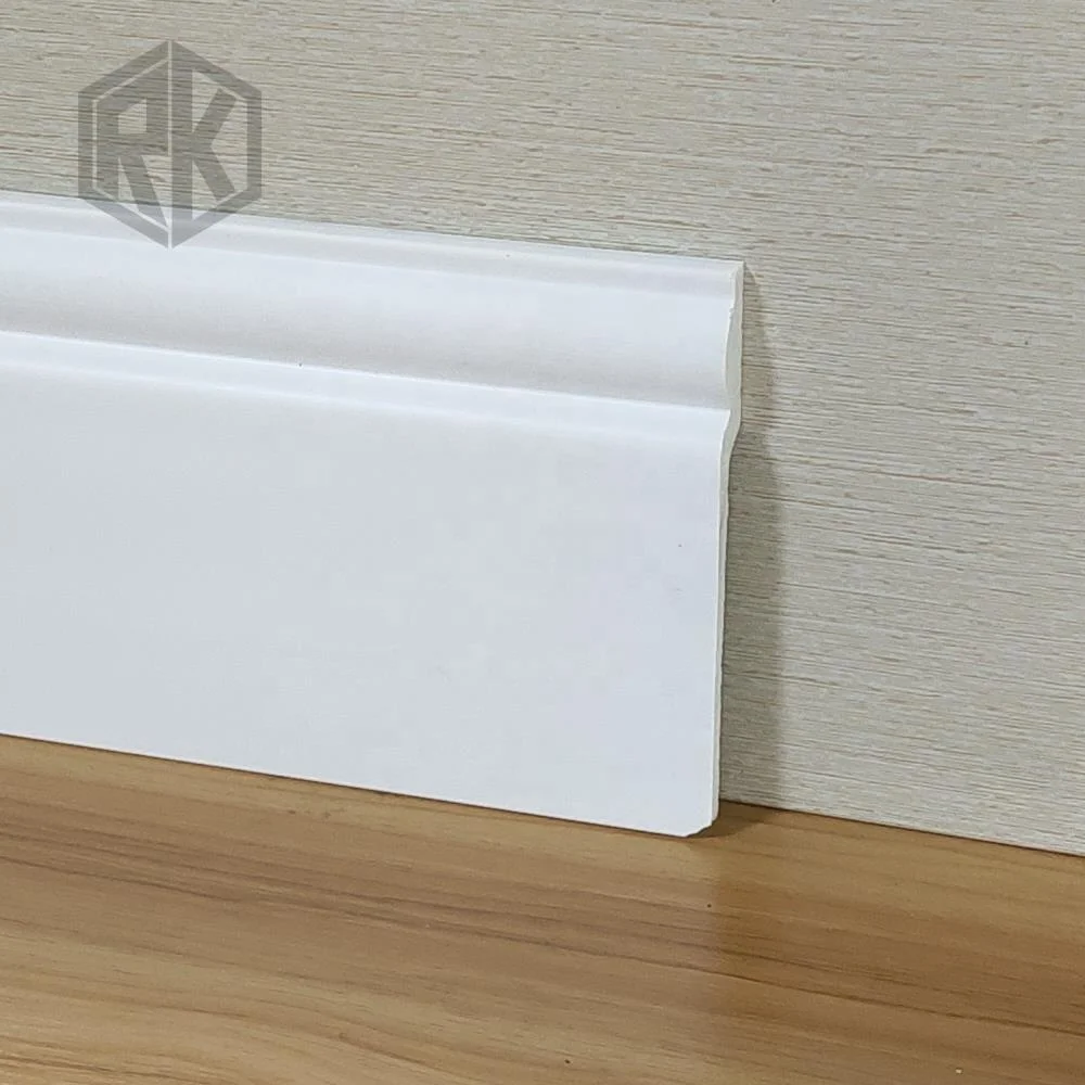 Amer White Skirting Tile Ps Skirting Board Wall Trim Ceiling Moldings ...