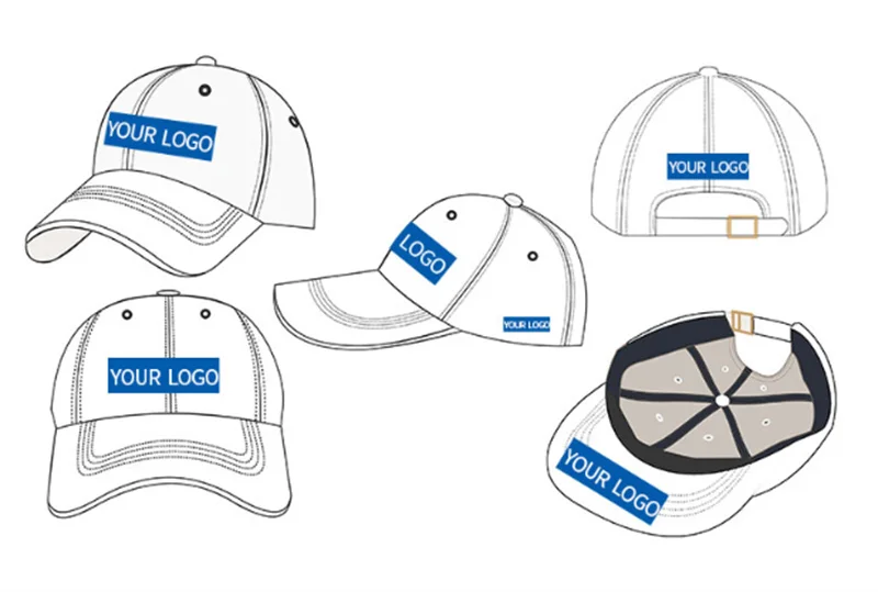 Small Moq Custom Embroidered 6 Panel Baseball Sport Hat Golf Dad Cap ...