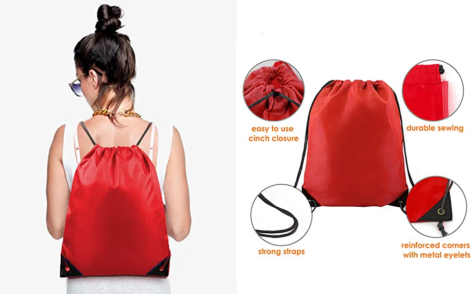 Promotional 210D Polyester String Backpacks - Waterproof