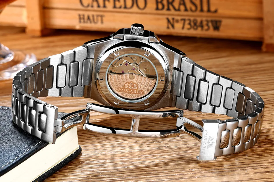 Paulareis Solid Stainless Steel Watch - Vintage Luxury