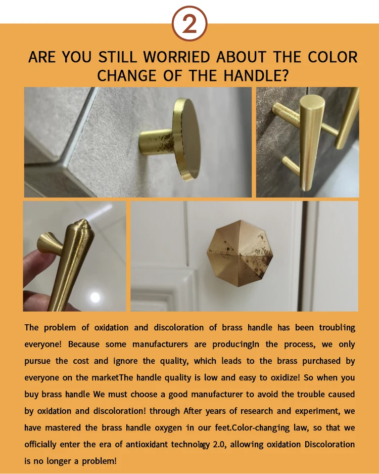 Brass Door Handle Wardrobe Shoe Cabinet Double Hole Long Handle-6614 ...