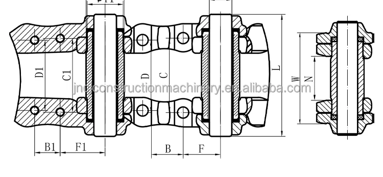 Cat Caterpillar D5b Undercarriage Dozer Track Chain E336d Track Link ...