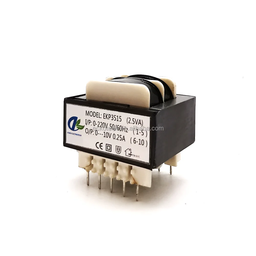 Ei35 220v To 10v 2.5va Pcb Mount 5 Pin Ei Power Transformer For ...