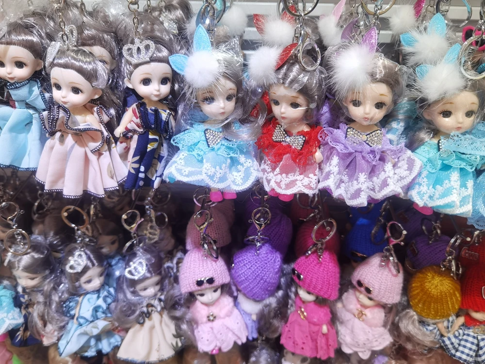 Custom Cute Cartoon Mini Plush Keychain - Perfect Gift