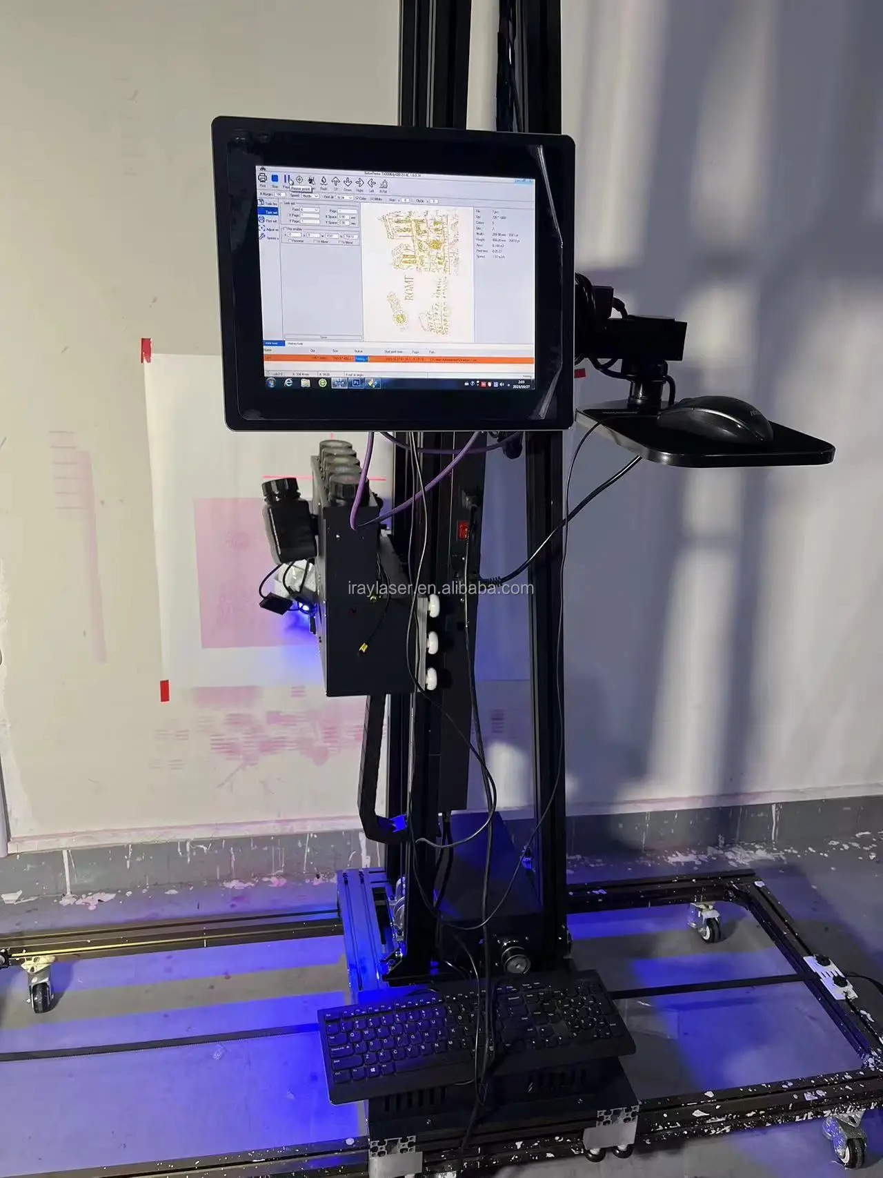 Iray 3d Wall Printer Printing Machine Wall Paper Covering Printer With ...