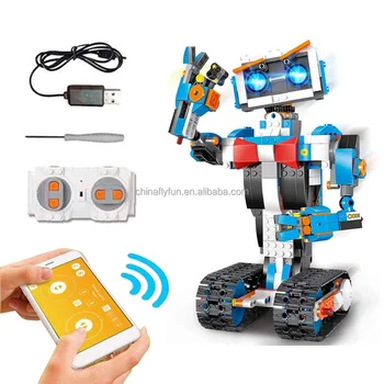 Stemedu 635pcs Building Block 13063 Electric Remote Control App Programmable Robot Kit ...