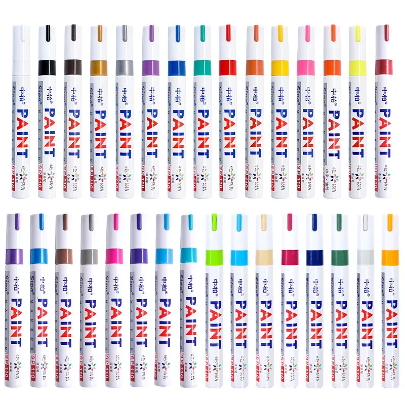 Sipa Permanent Paint Indelible Ink Color Art Marker Pen Set