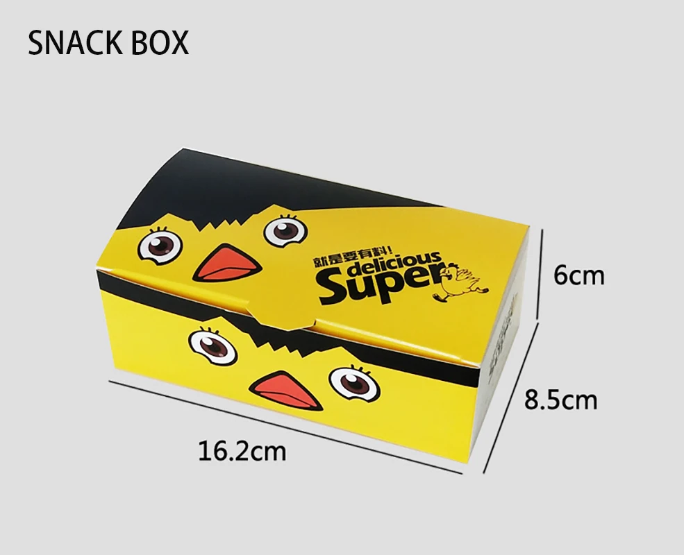 Customizable White Cardboard Boxes for Fast Food Packaging