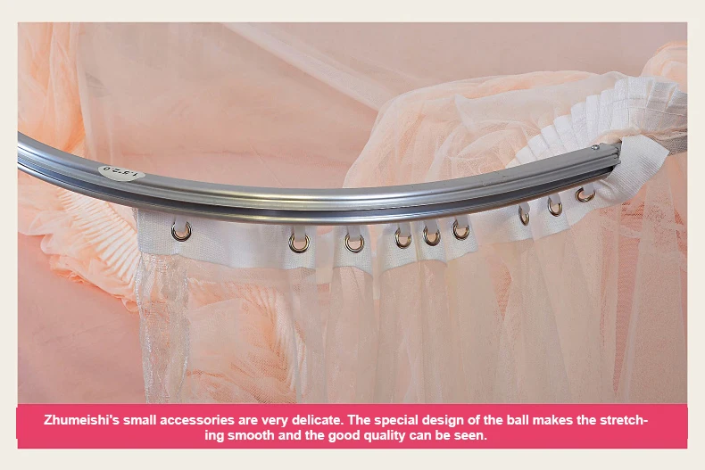 U-shaped Track Wall-free Lifting And Retractable Mosquito Net Sky And ...