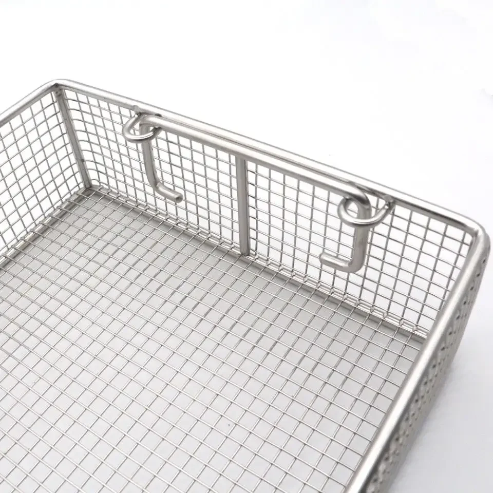 Stainless Steel Silver Grid Drawer Cabinet Or Shelf Storage Box School ...