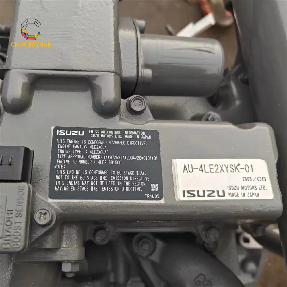 4LE2 Engine SK75-8 ZX70-3 ZX55UR New Japan Diesel Engine Assembly for ...