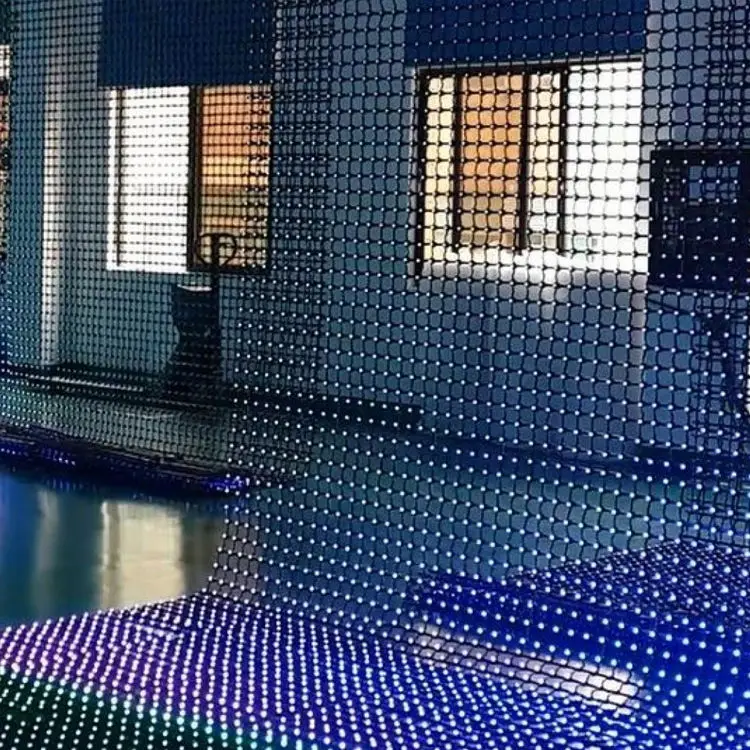 Alibaba.com: P50 RGB Transparent LED Curtain Display, Waterproof ...