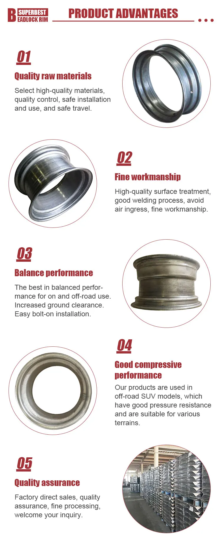 All Types of Car Rims - Blank Steel Wheels for Offroad