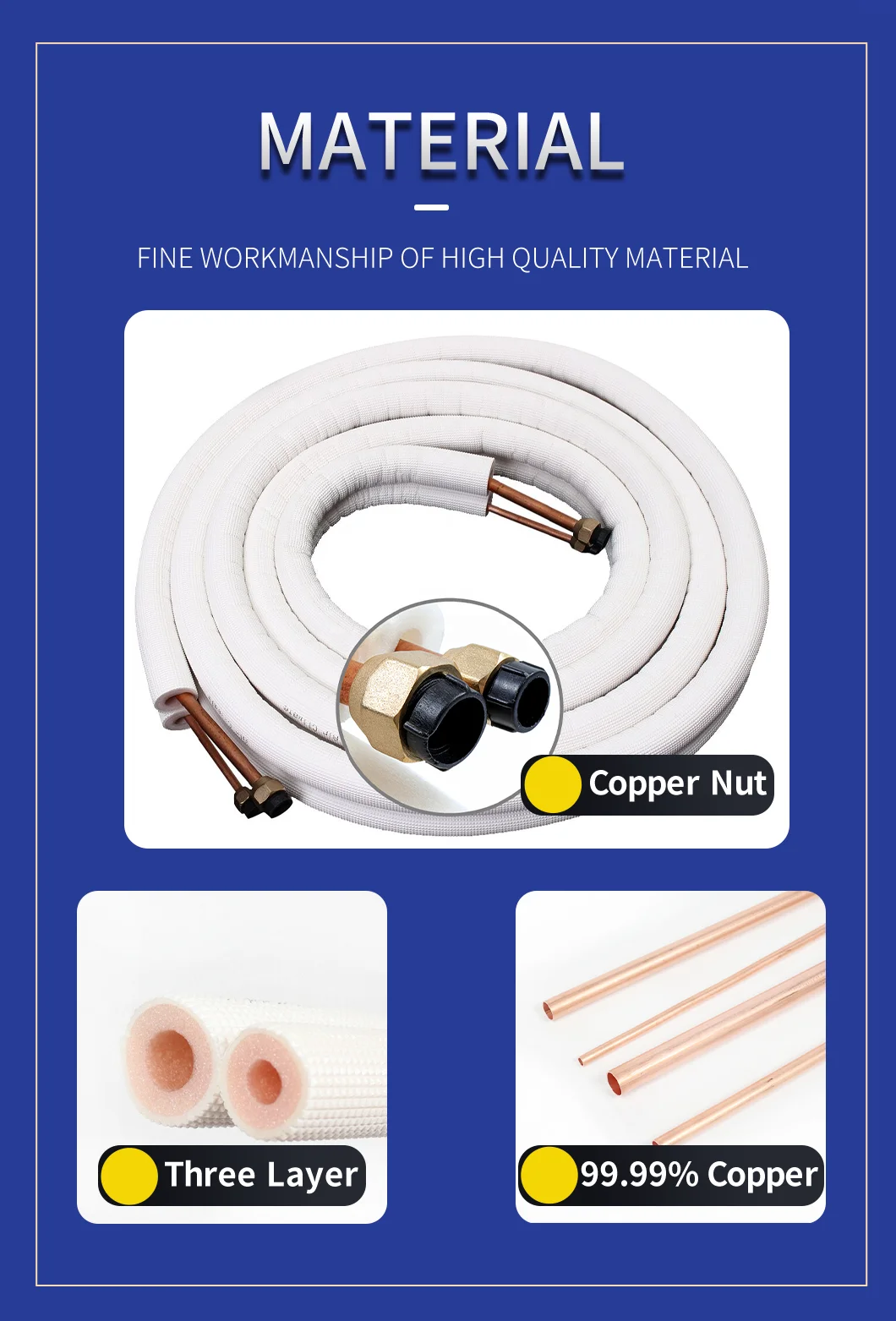 High Quality Copper Tube Copper Air Conditioner Installation Kit - Buy Air Conditioner ...