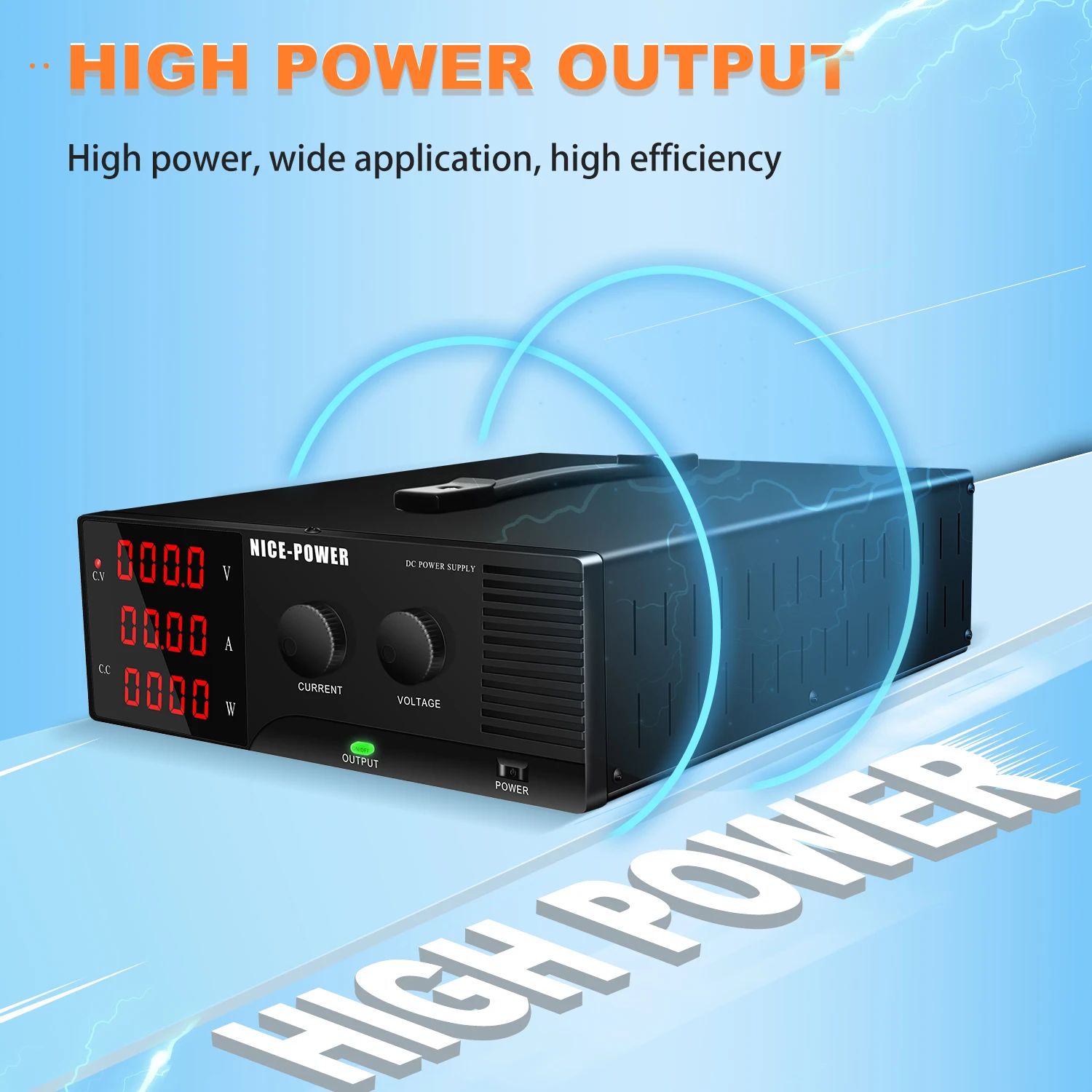 LED Power Supply 60V 30A - Programmable DC for Maintenance