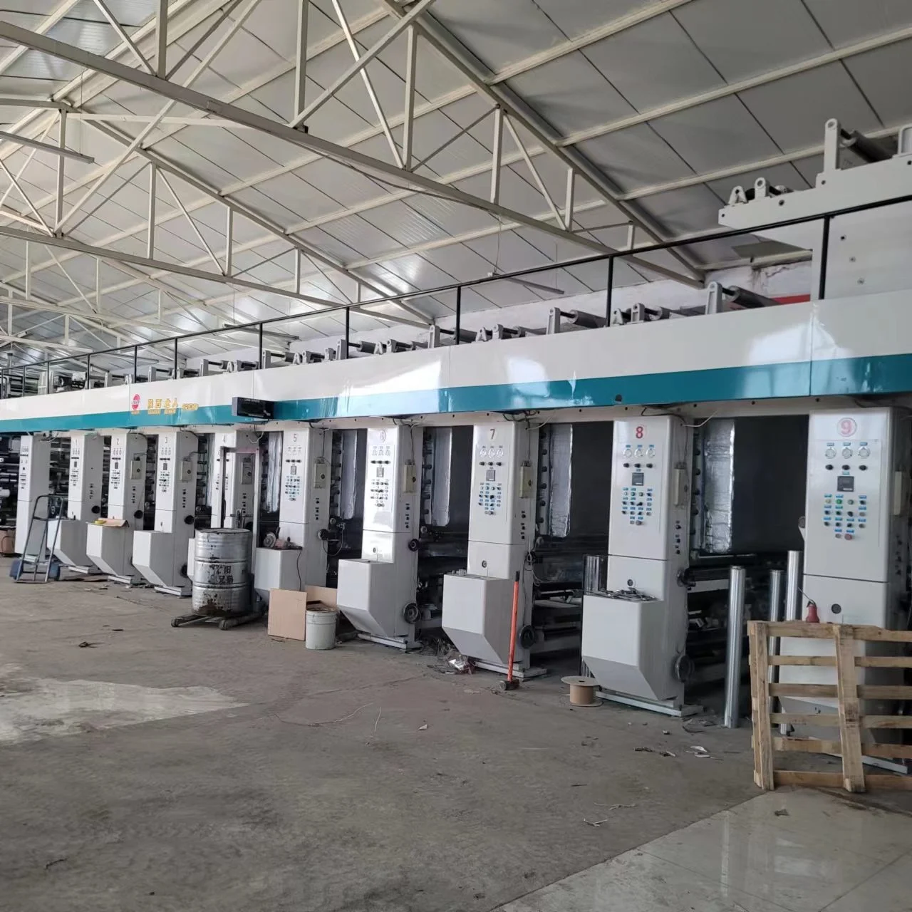 Gravure Printing Machine For Plastic Film Automatic Color Register 6 7 ...