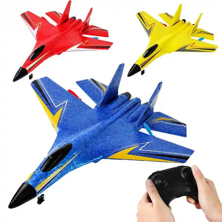 New Best Remote Control Fighter Jet Aero Planes Flying Speed Foam Led ...