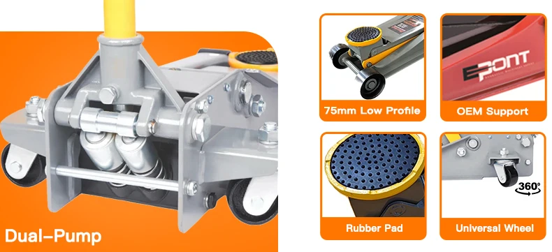 Low Profile 3 Ton Hydraulic Car Jack Lift Trolly Jack/5 Ton Floor Jack ...