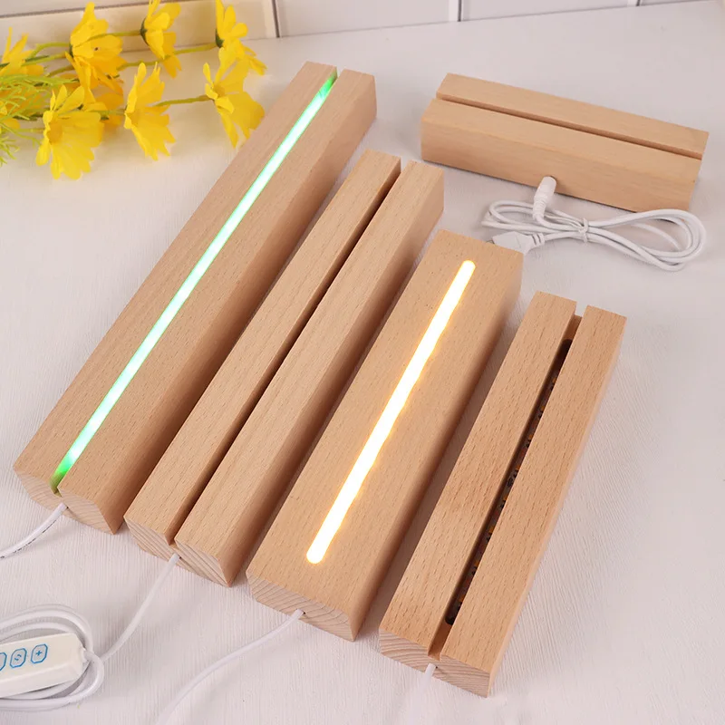 Wooden LED Night Lights - Stylish & Functional Solutions