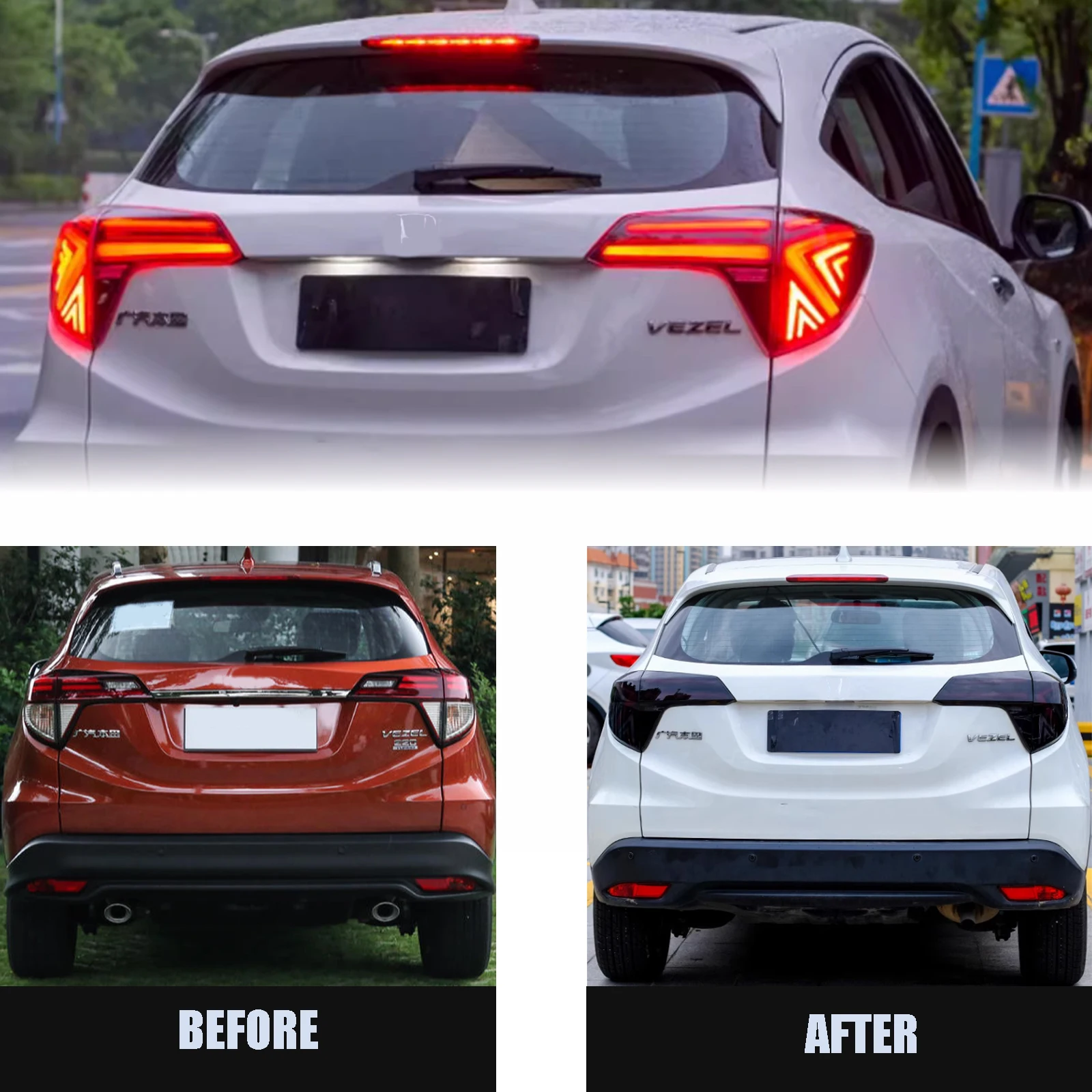 HOSI LED Tail Lamp with Sequential Turning Signal for Honda HRV Vezel