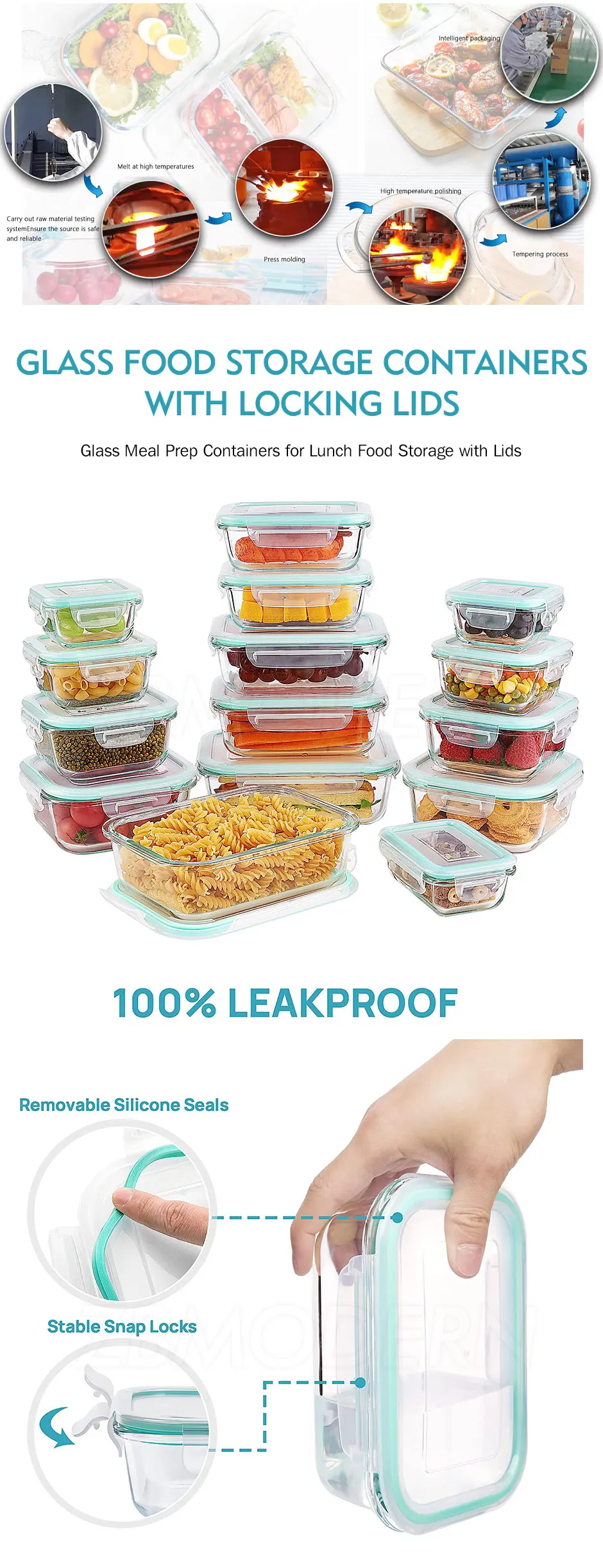 Superior Glass Food Storage Containers Set Safe Food Containers ...