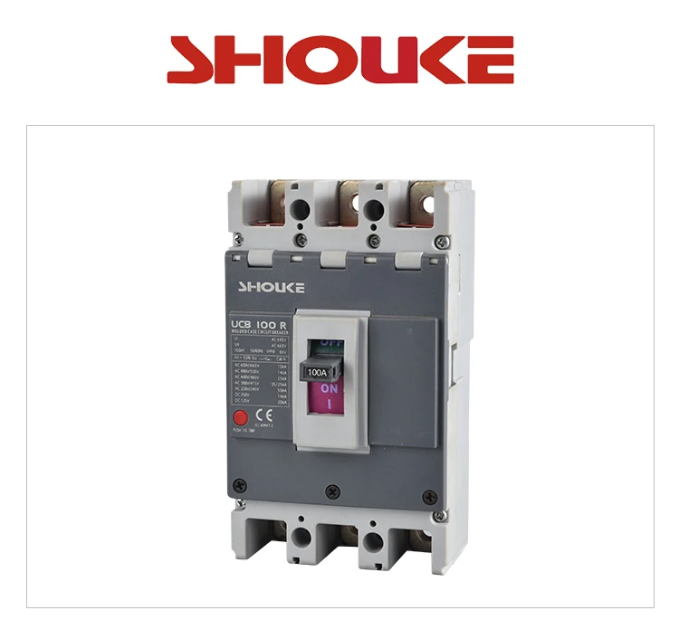 성형 케이스 회로 차단기 UCB100R 100A 3P mccb 100amp 성형 케이스 회로 차단기 UCB 100A ...