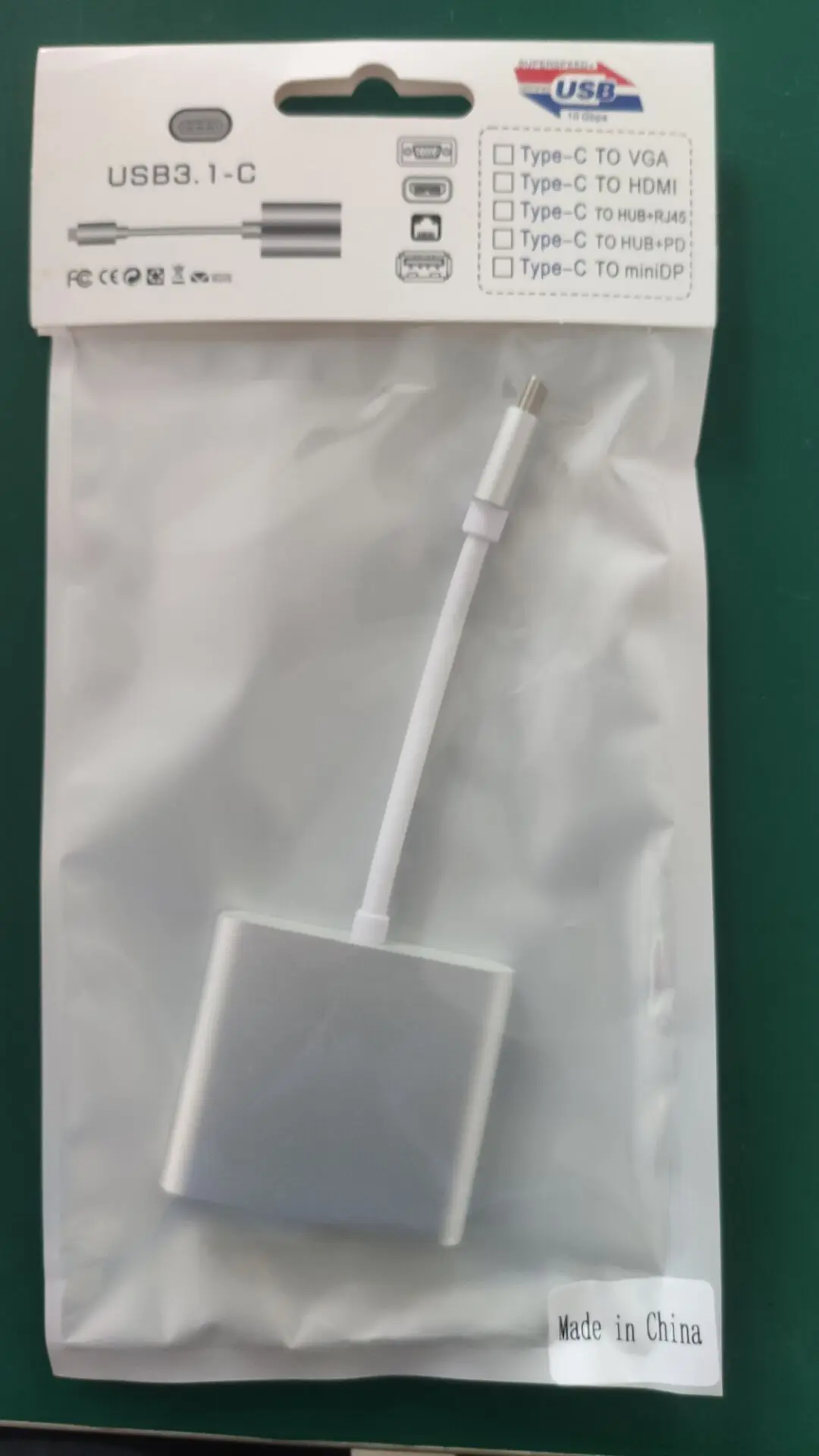 High Speed Type C 3 In 1 Adapter 3 In 1 Usb Type C Hub With Hdmi 4k ...