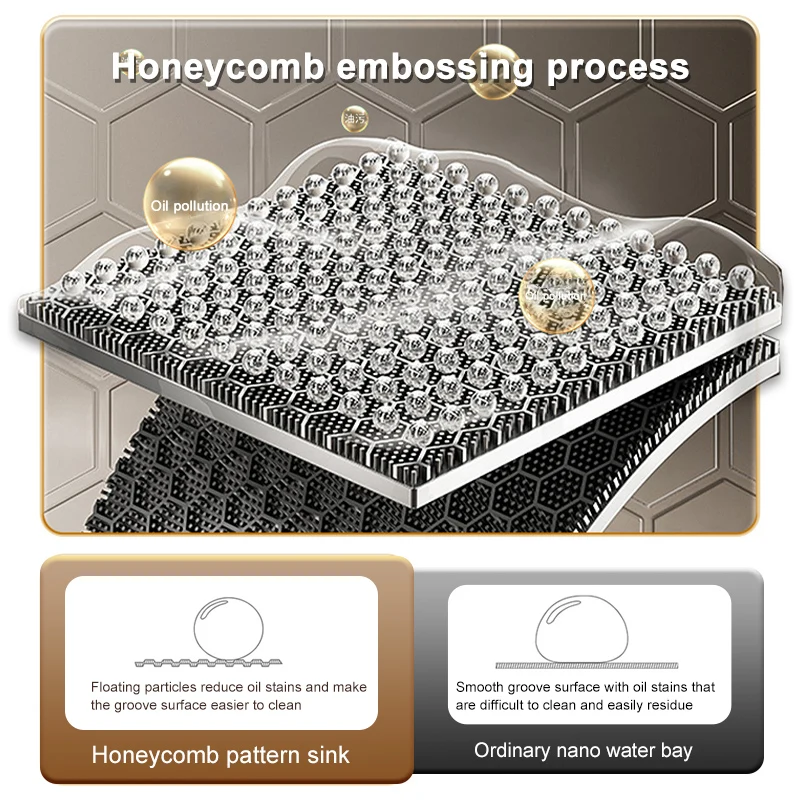 Digital Display Waterfall Faucet Bionic Honeycomb Waterfall Sinks ...