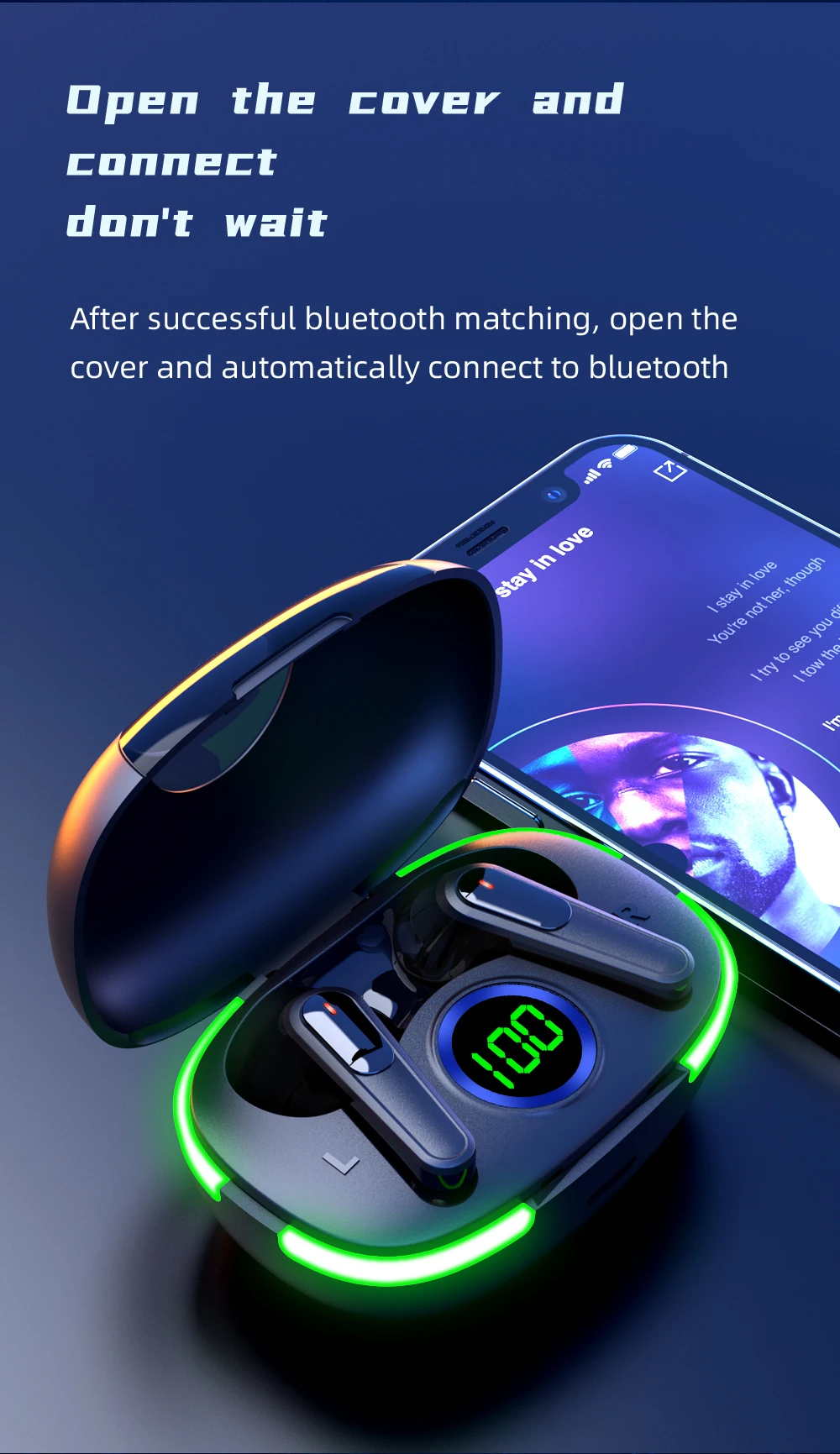 In-ear Wireless Headphones - True Bluetooth Mini Earphones