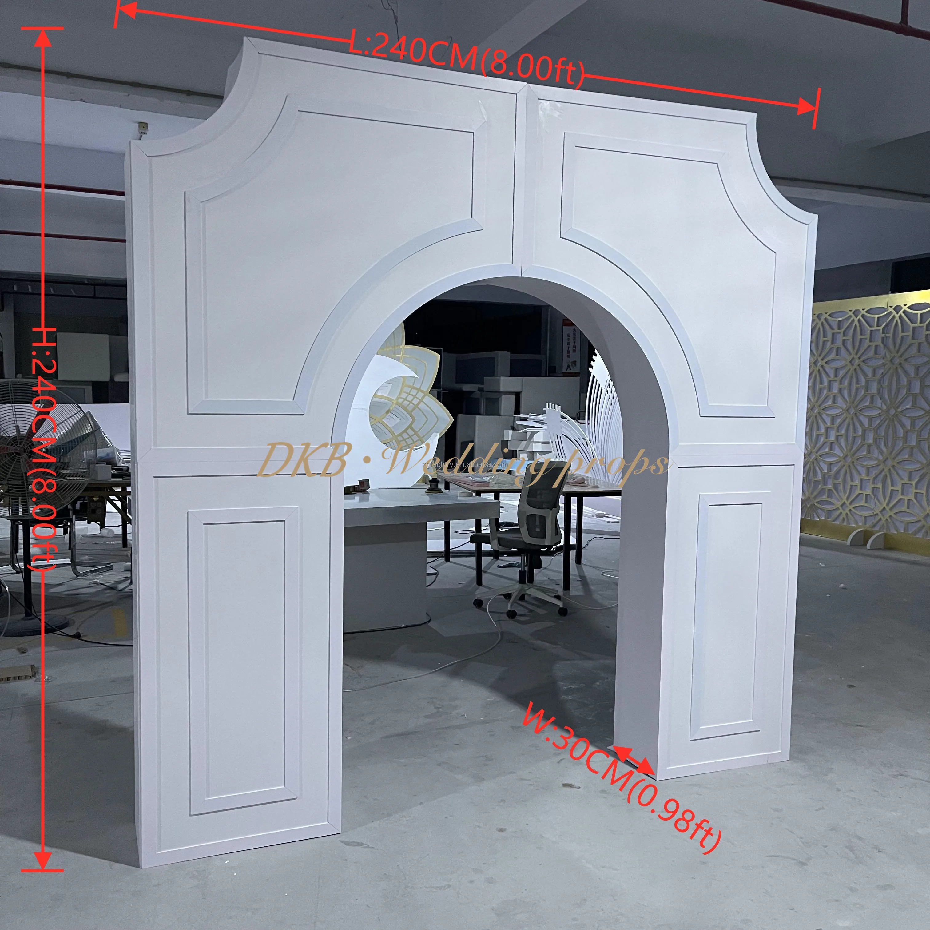 Factory Custom Big Size Arch Stand Backdrop High Quality PVC Wedding ...