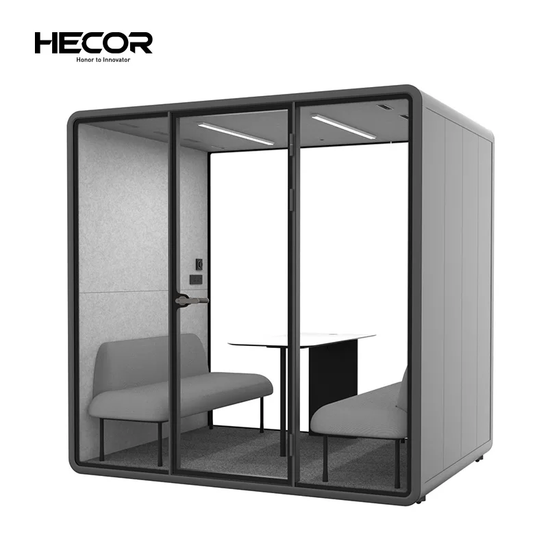 Zum Acoustic Booth Indoor 4 Person Soundproof Room Phone Booth For ...