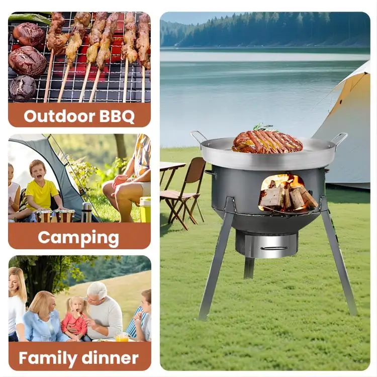DaoSheng High Quality Mexican Style Stainless Steel Round Convex Grill ...