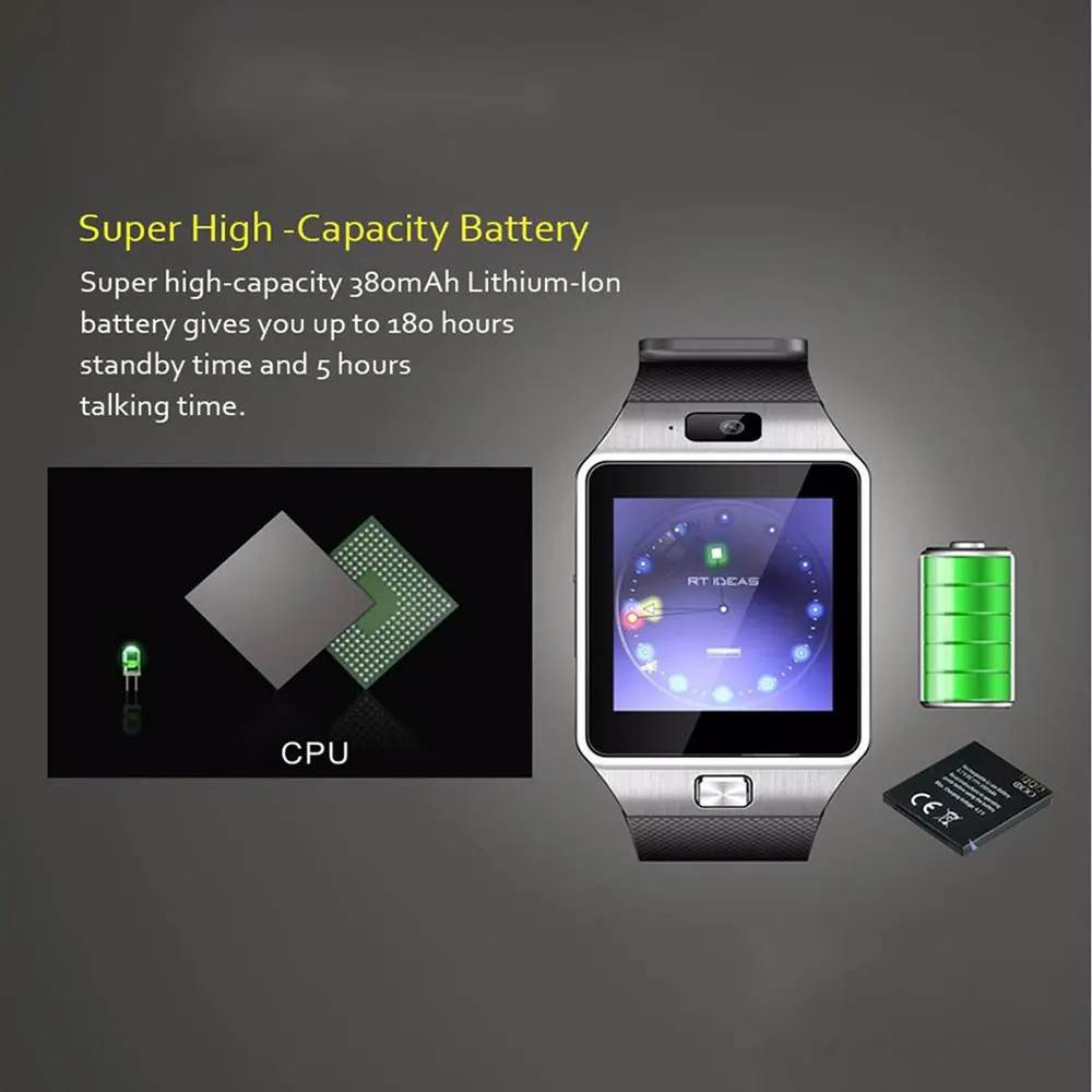 Calendar Time Step Counter Smartwatch Sim Card Watch Fitness Smart ...