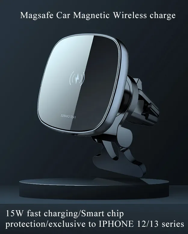 W26 15W Smart Magnetics Car Air Outlet Bracket Mobile Phone Holder