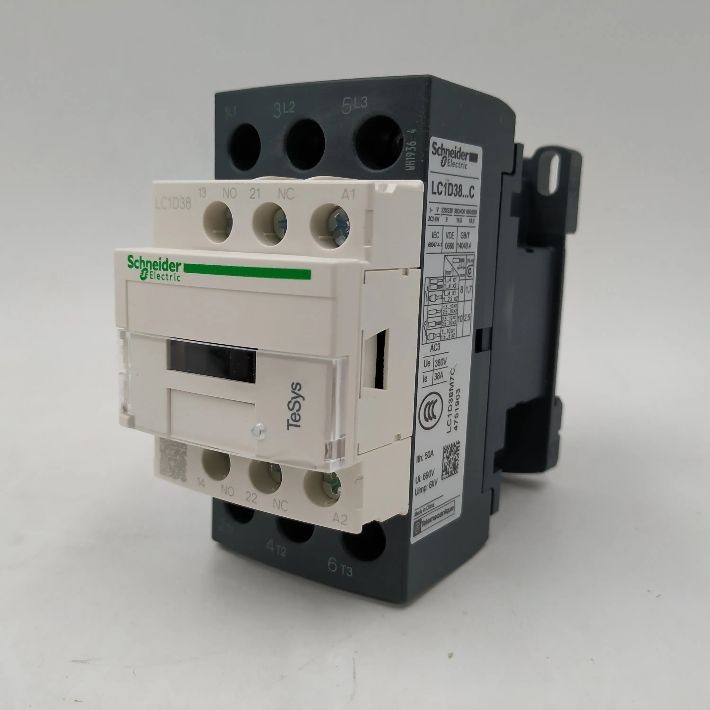 S-chneider LC1D Contactor LC1D38M7C TeSys D Series 3-pole Original ...