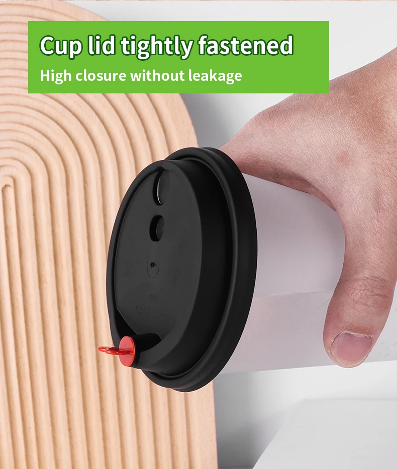 Cundao Food Grade Hot Drink pp Disposable Heart Shape Stopper Paper Cup ...