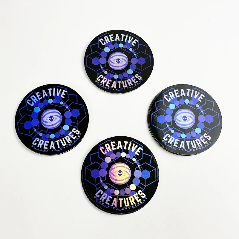 Customizable Holographic Stickers - Durable & Eye-catching