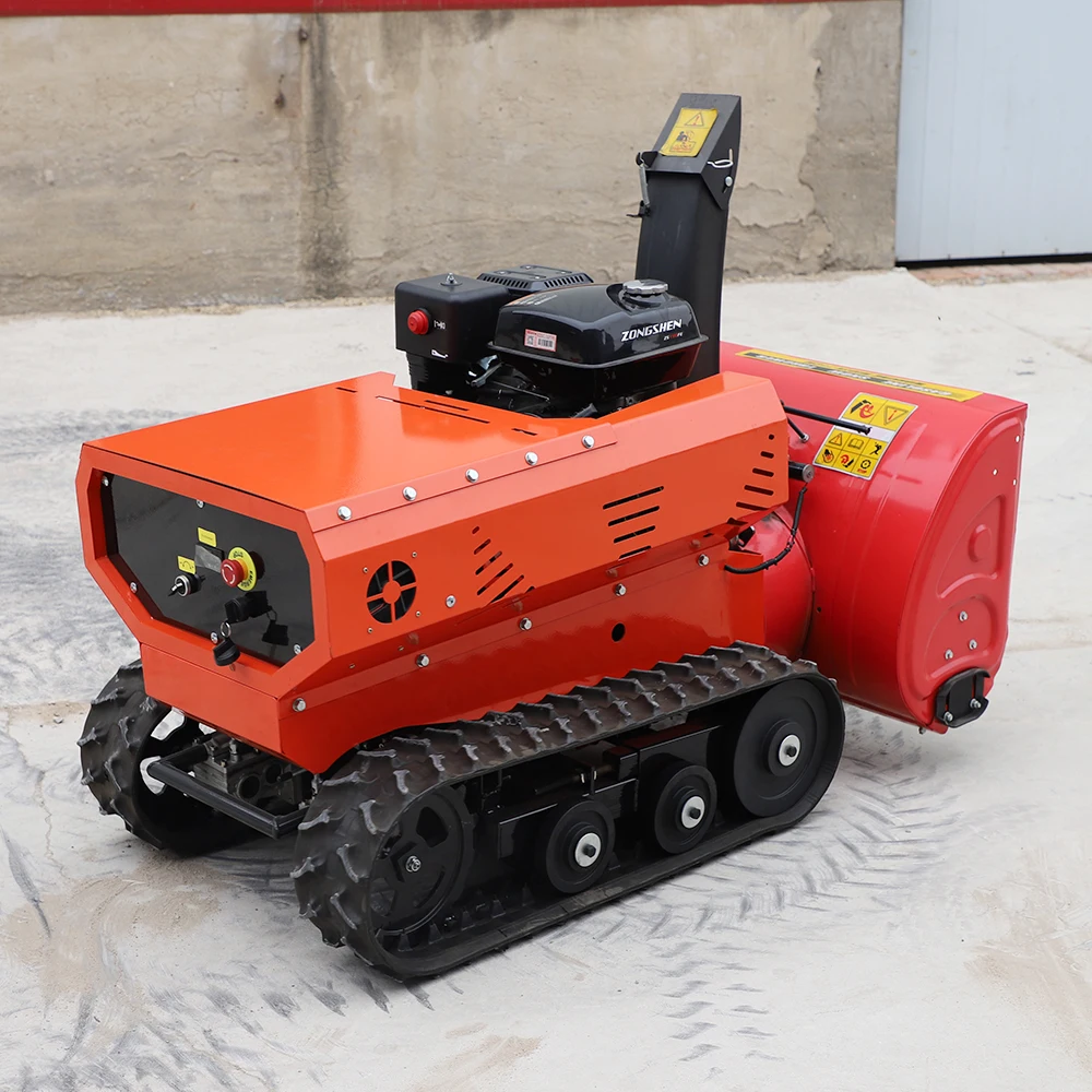 Remote Control Intelligent Snow Blower - 13HP Gasoline Powered Crawler ...