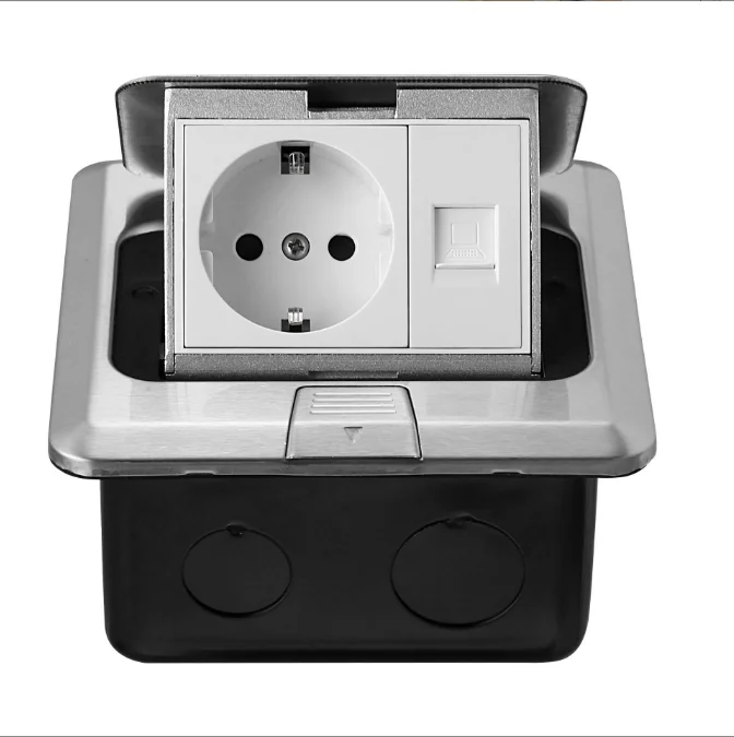 Stainless steel floor socket spring type undamped European American ...