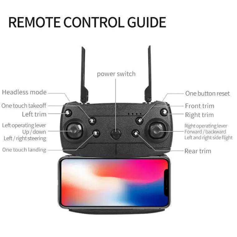 E88 Drone - Creative Long Range Quadcopter with Dual Camera