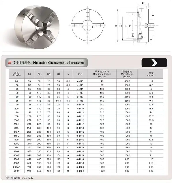 3 Jaw Lathe Chuck Three Jaws Self-centering Machine Tool Accessory ...