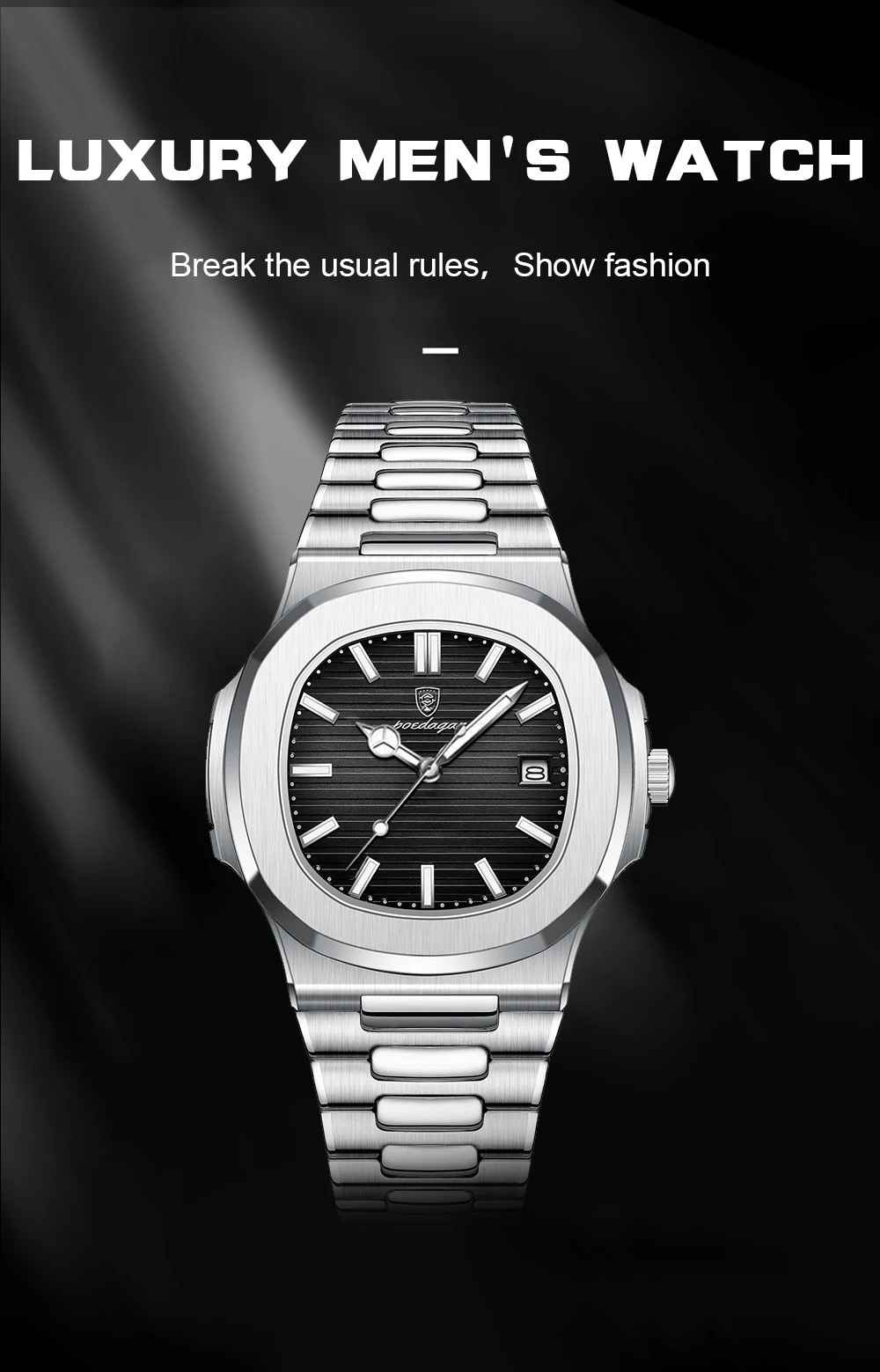 Poedagar 913 Men’s Stainless Steel Watch | Best Price in Sri Lanka | Anix