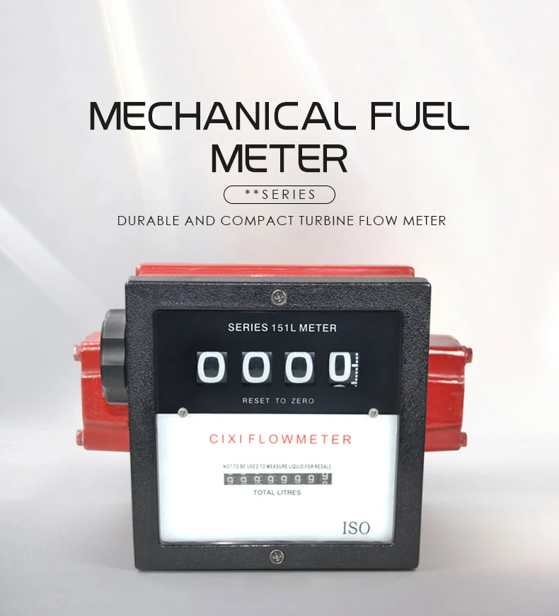 Mechanical Flow Meter Digital Diesel Gasoline Fuel Meter Petrol Diesel ...