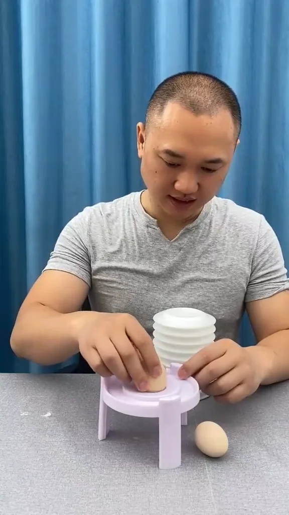 Frying Egg Shell Extractor Hard-Boiled Egg Shell Tools Egg Peeler ...