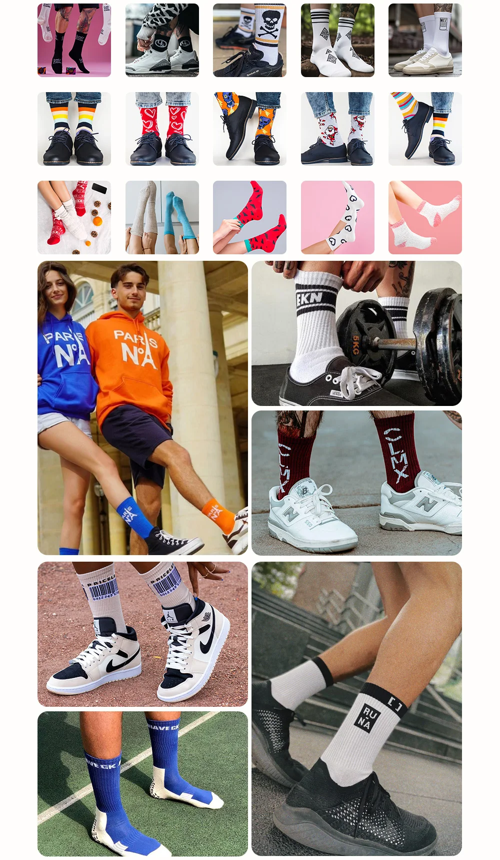 Uron Sokken Free Packing Design Men Custom Crew Socks Custom 100% Cotton Socks Men Logo Custom ...