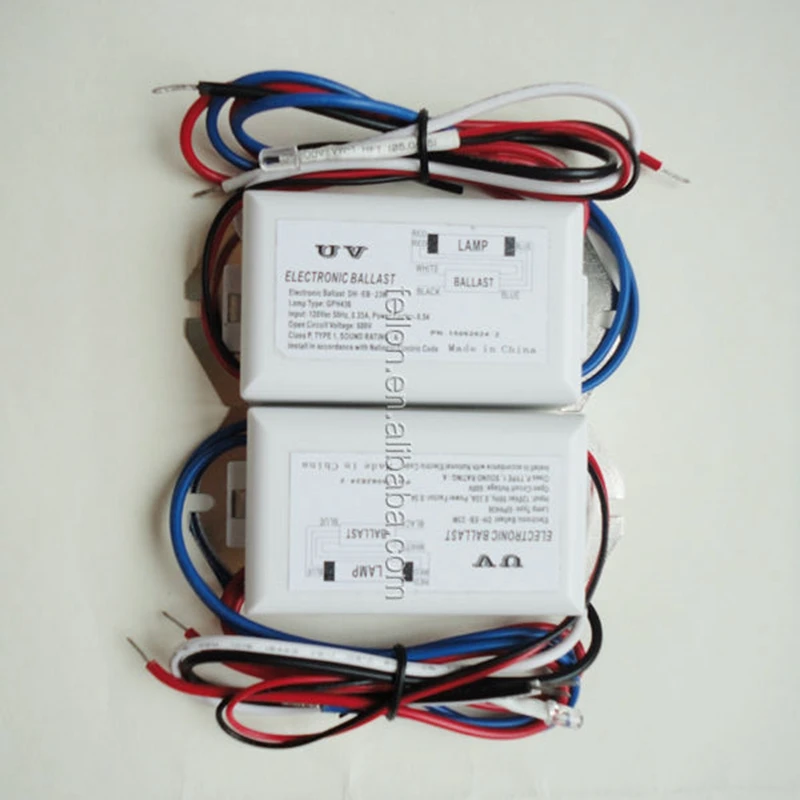 12v/24v Uv Ballast Can With 4 Pin Connector And Led Indicator Light 8w ...