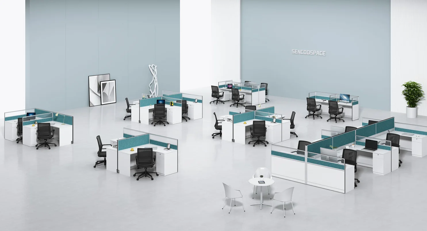 Modern Office Table Modular Workstation Cubicle Partition Call ...