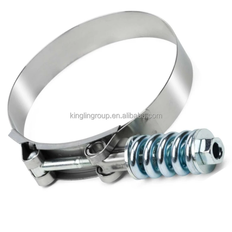 Stainless Steel - Spring Loaded Heavy Duty Hose Clamps Auto-adjusting ...